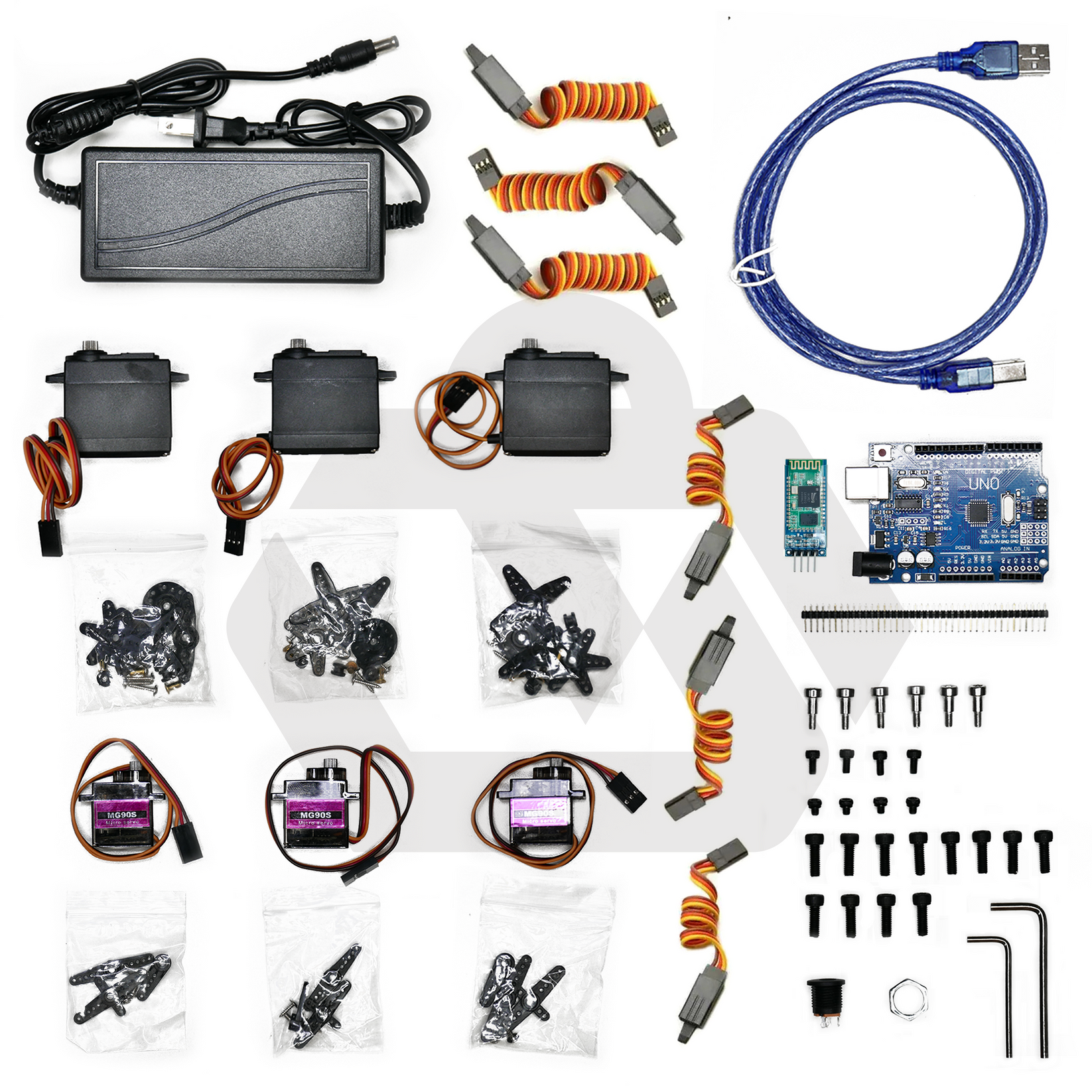 Robotic Arm with Arduino - Save/Play/Export/Import Positions. – Creator ...